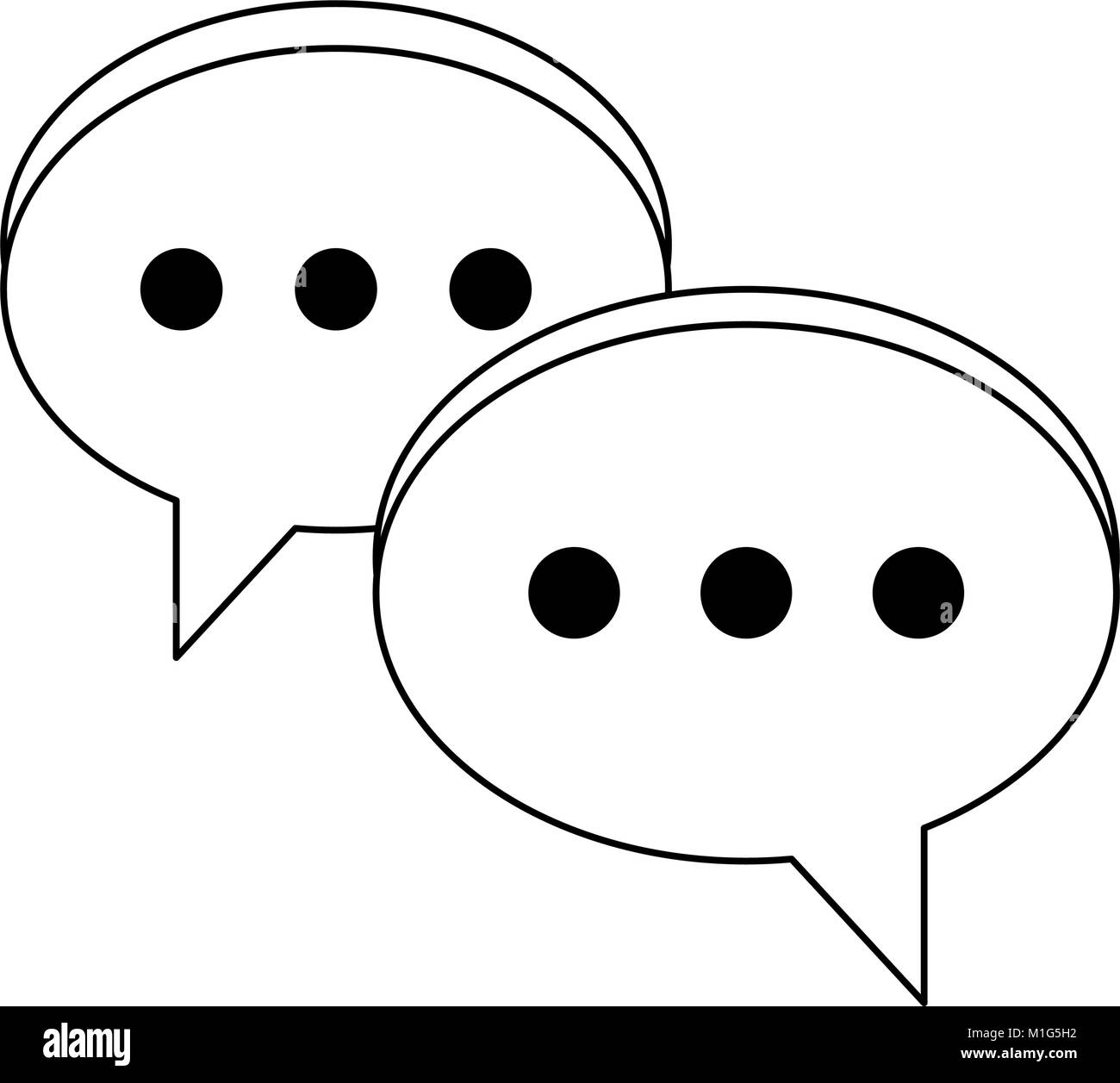 Chat bubble symbol Stock Vector Image & Art - Alamy