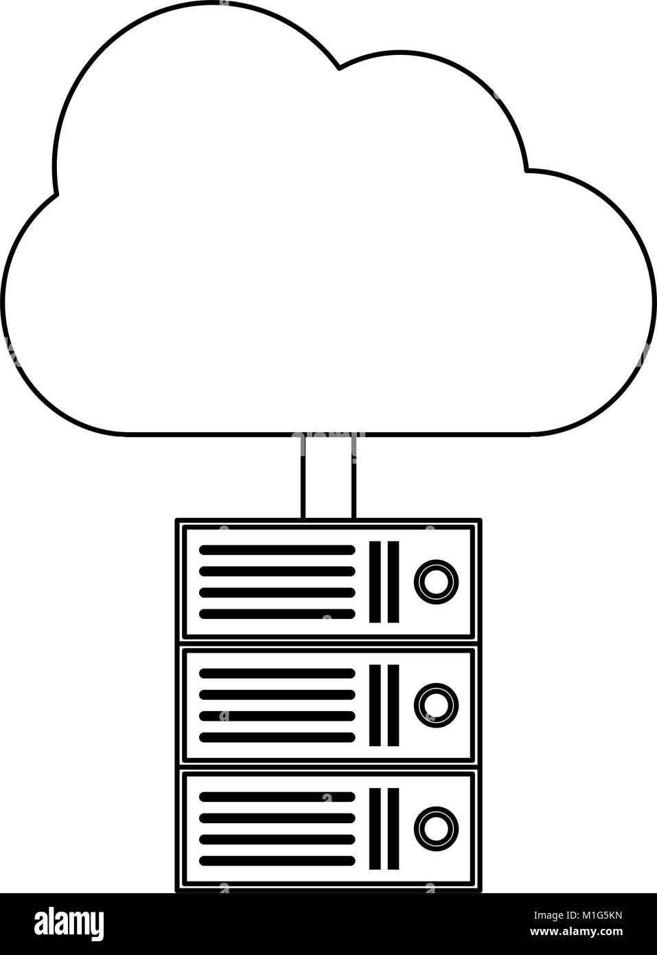 Cloud computing symbol Stock Vector Image & Art - Alamy