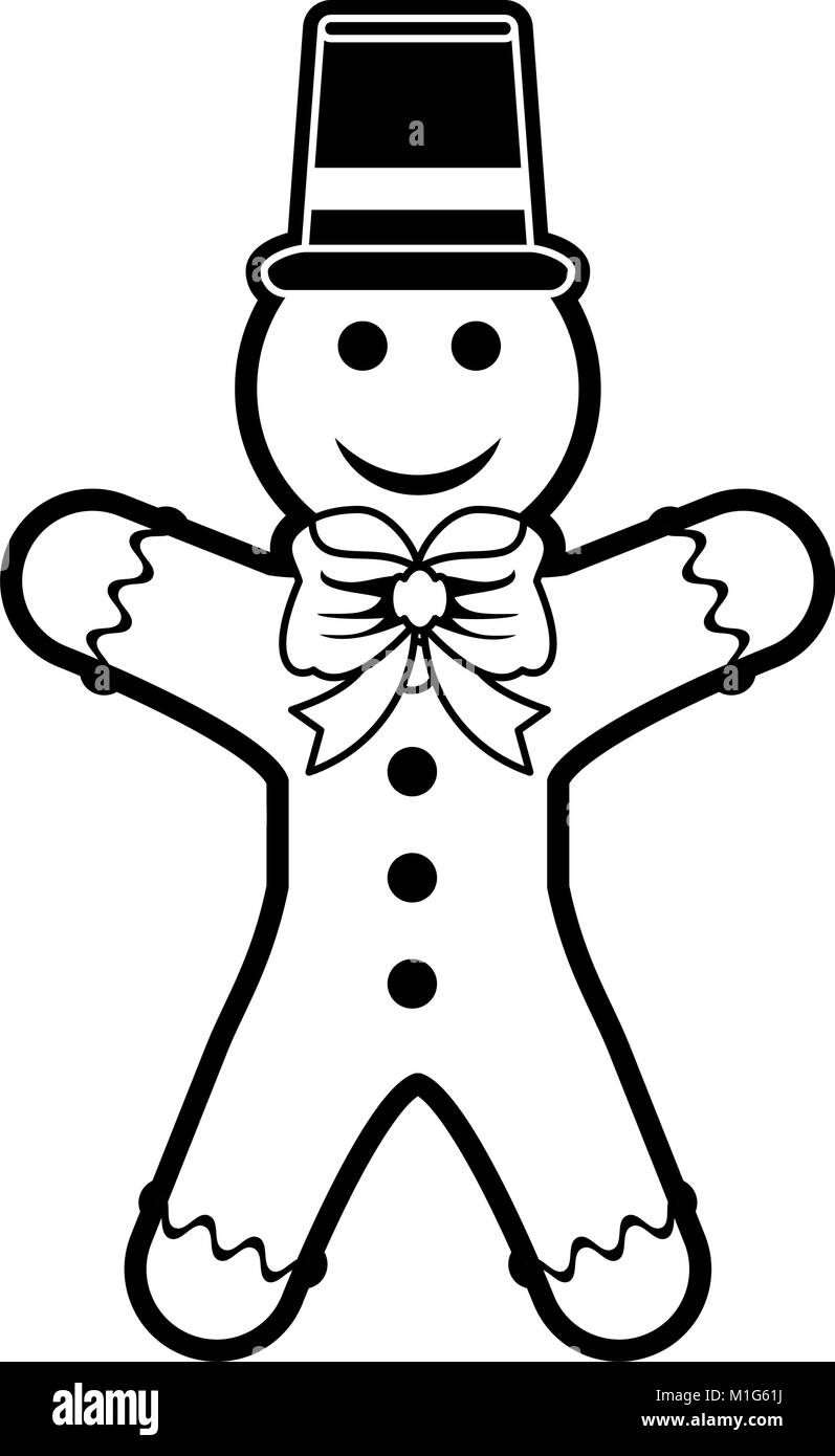 Christmas gingerbread homemade star Black and White Stock Photos ...