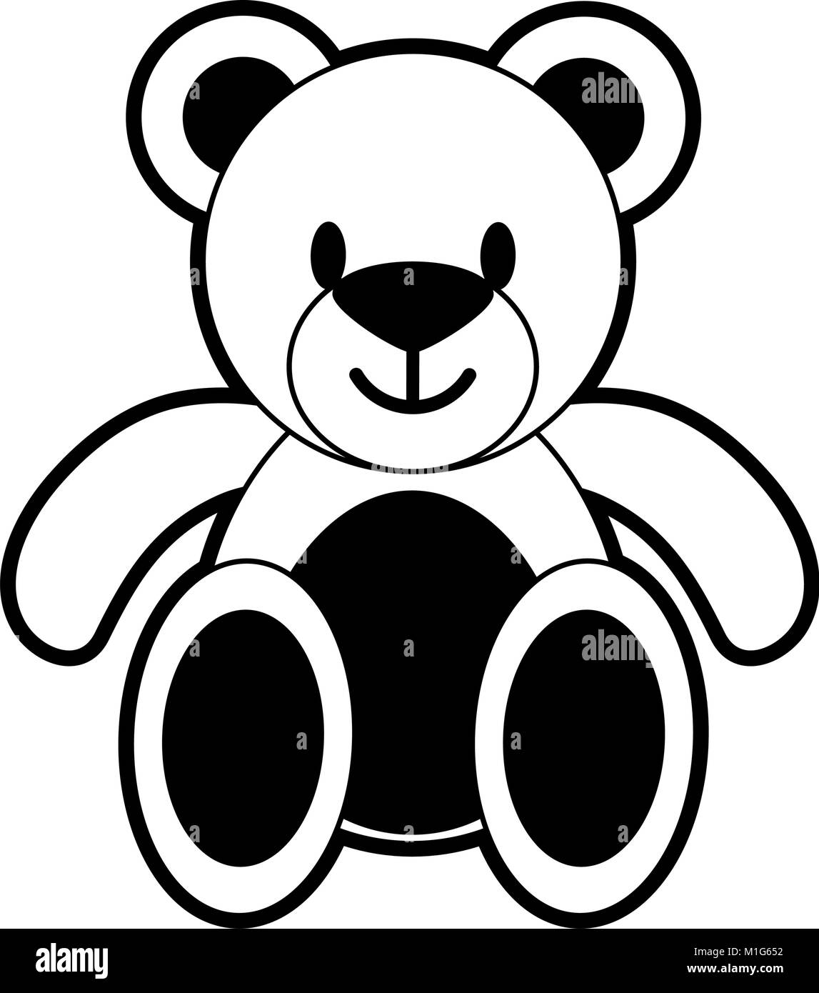Teddy fluffy bear Stock Vector Image & Art - Alamy
