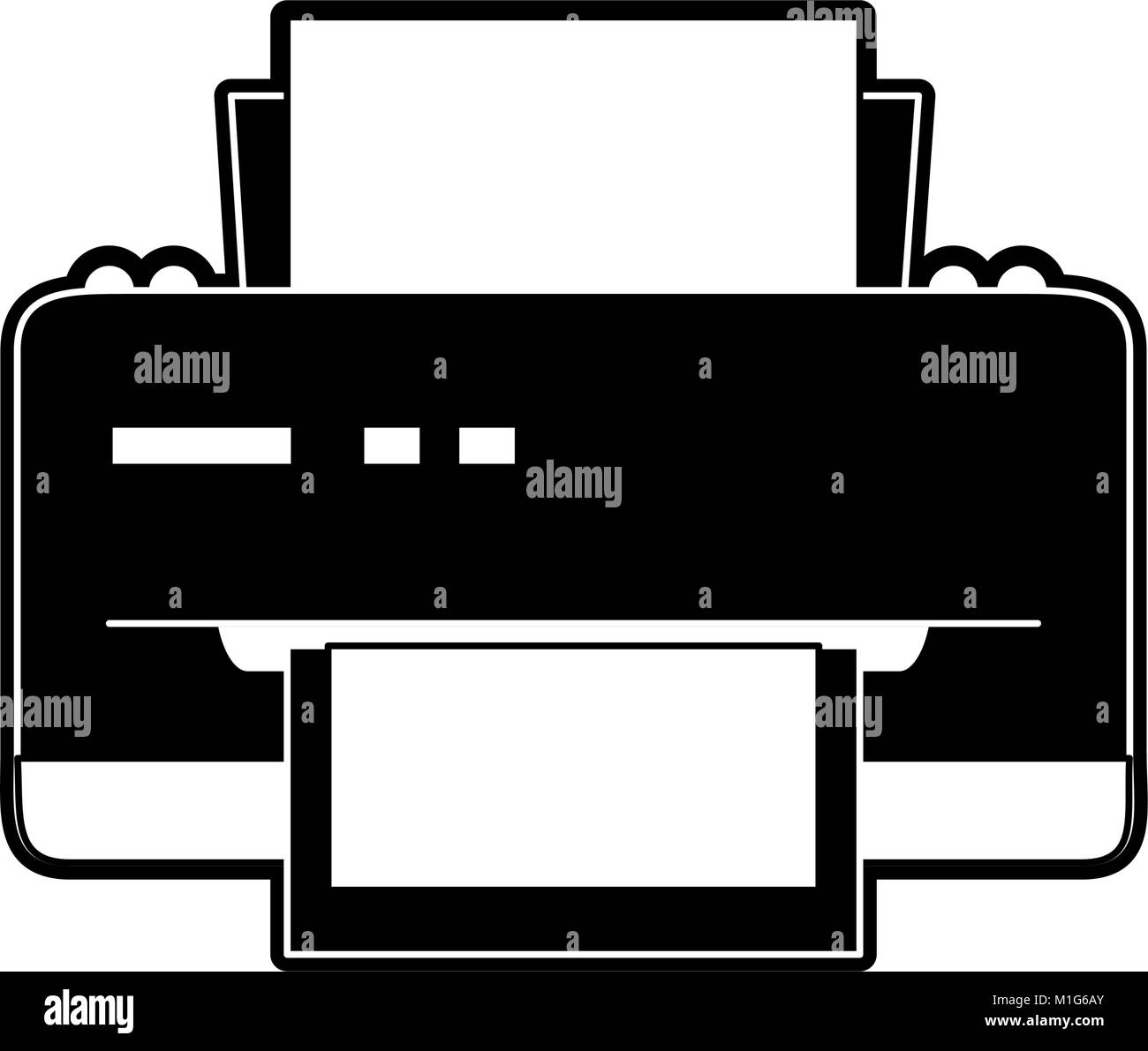 Printer device isolated Stock Vector Image & Art - Alamy