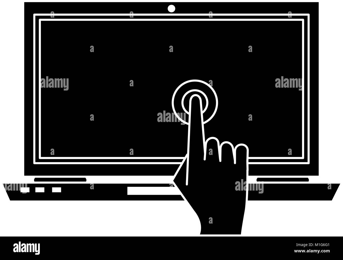 Laptop touchscreen technology Stock Vector Image & Art - Alamy