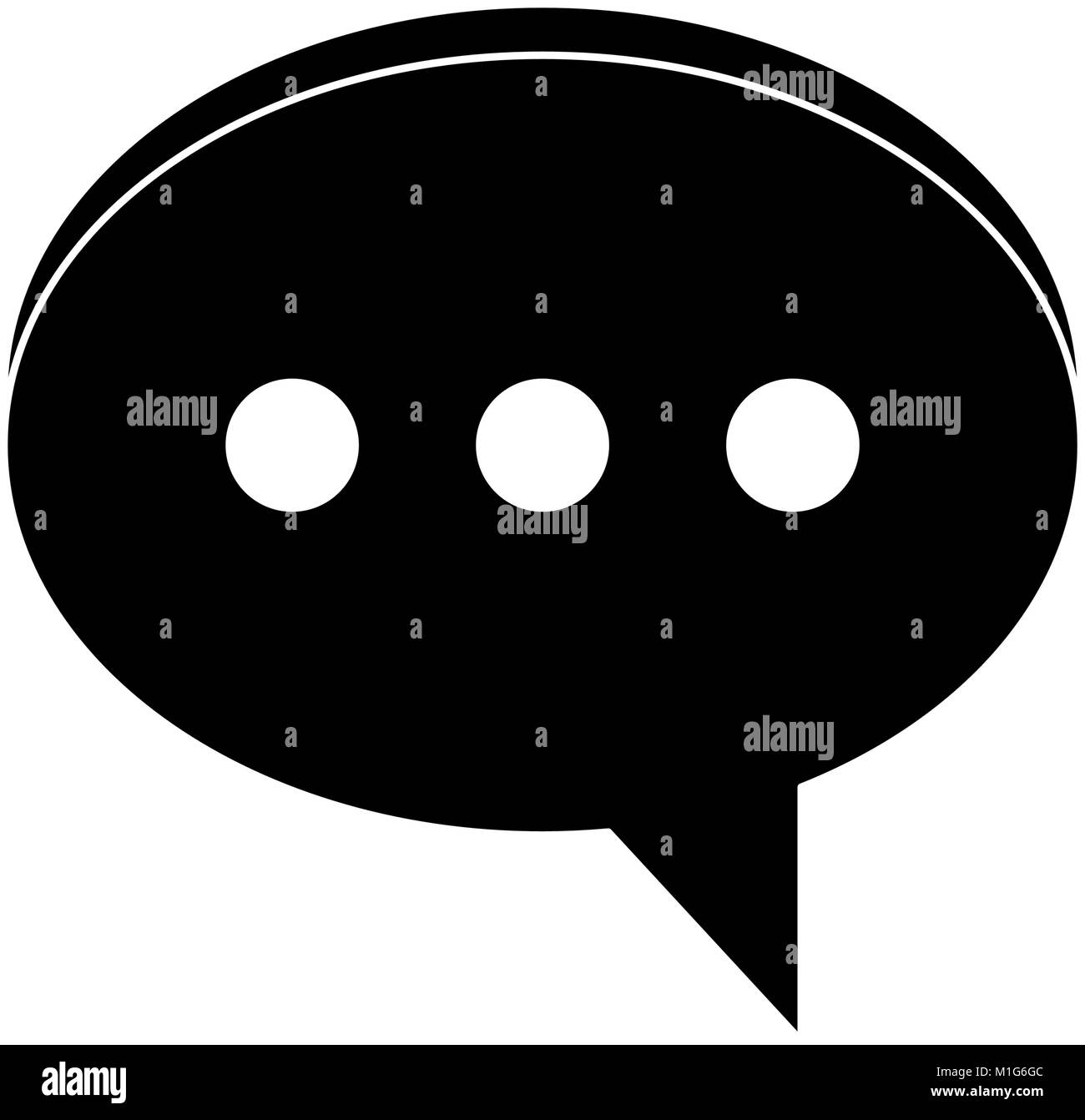 Chat bubble symbol Stock Vector Image & Art - Alamy