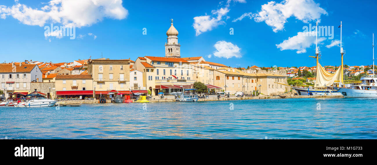 View harbour at krk island hi-res stock photography and images - Alamy
