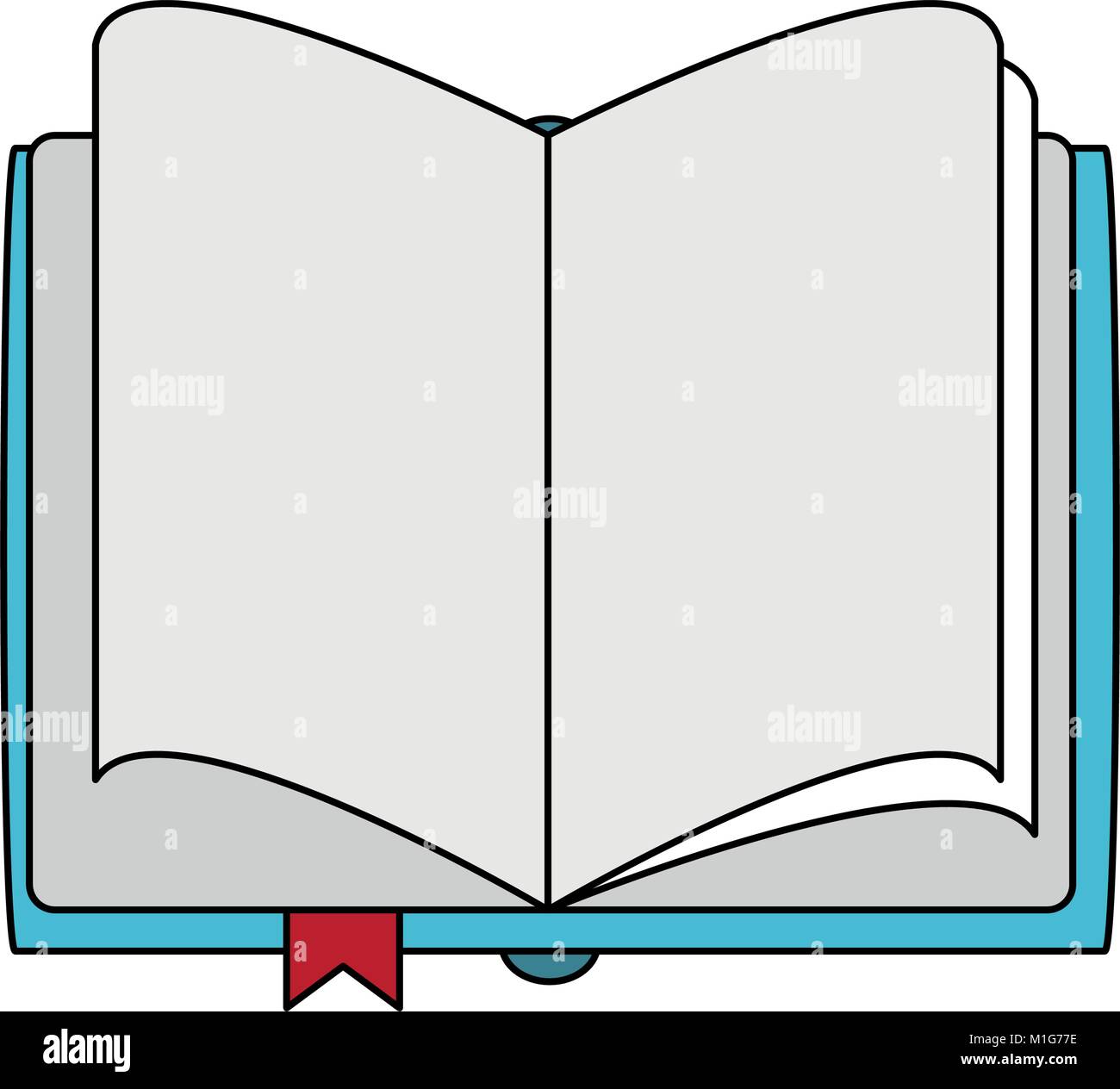 Book open isolated Stock Vector Image & Art - Alamy
