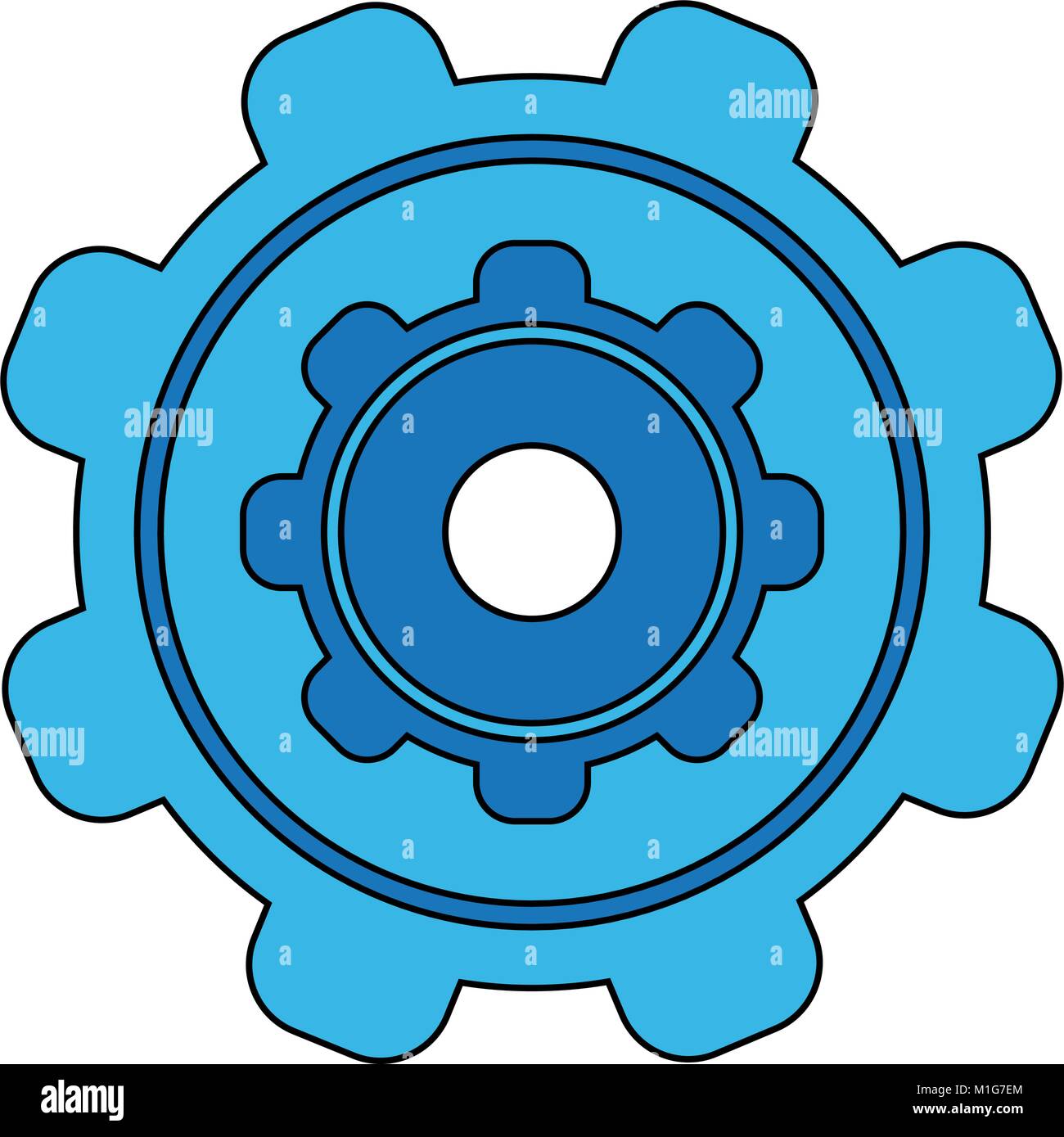 Gear machinery piece Stock Vector Image & Art - Alamy