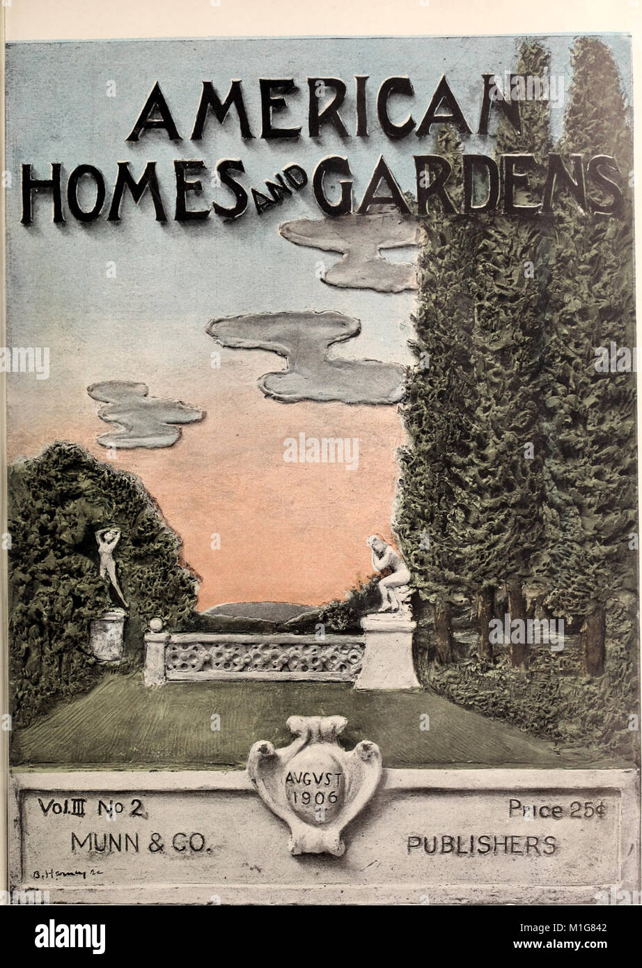 The 1905 *American Homes and Gardens* magazine covers a variety of ...