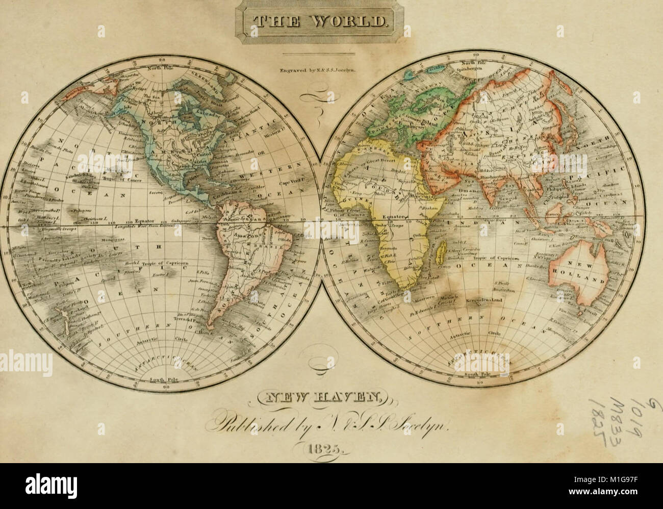 'A New Universal Atlas of the World' (1825) includes thirty maps, each ...