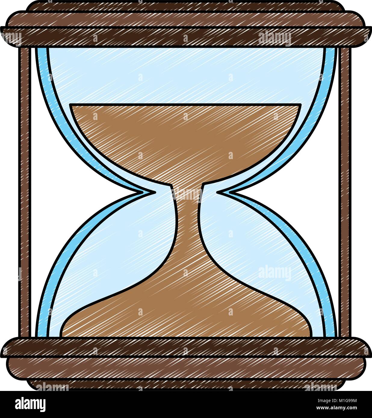 Hourglass time symbol Stock Vector Image & Art - Alamy
