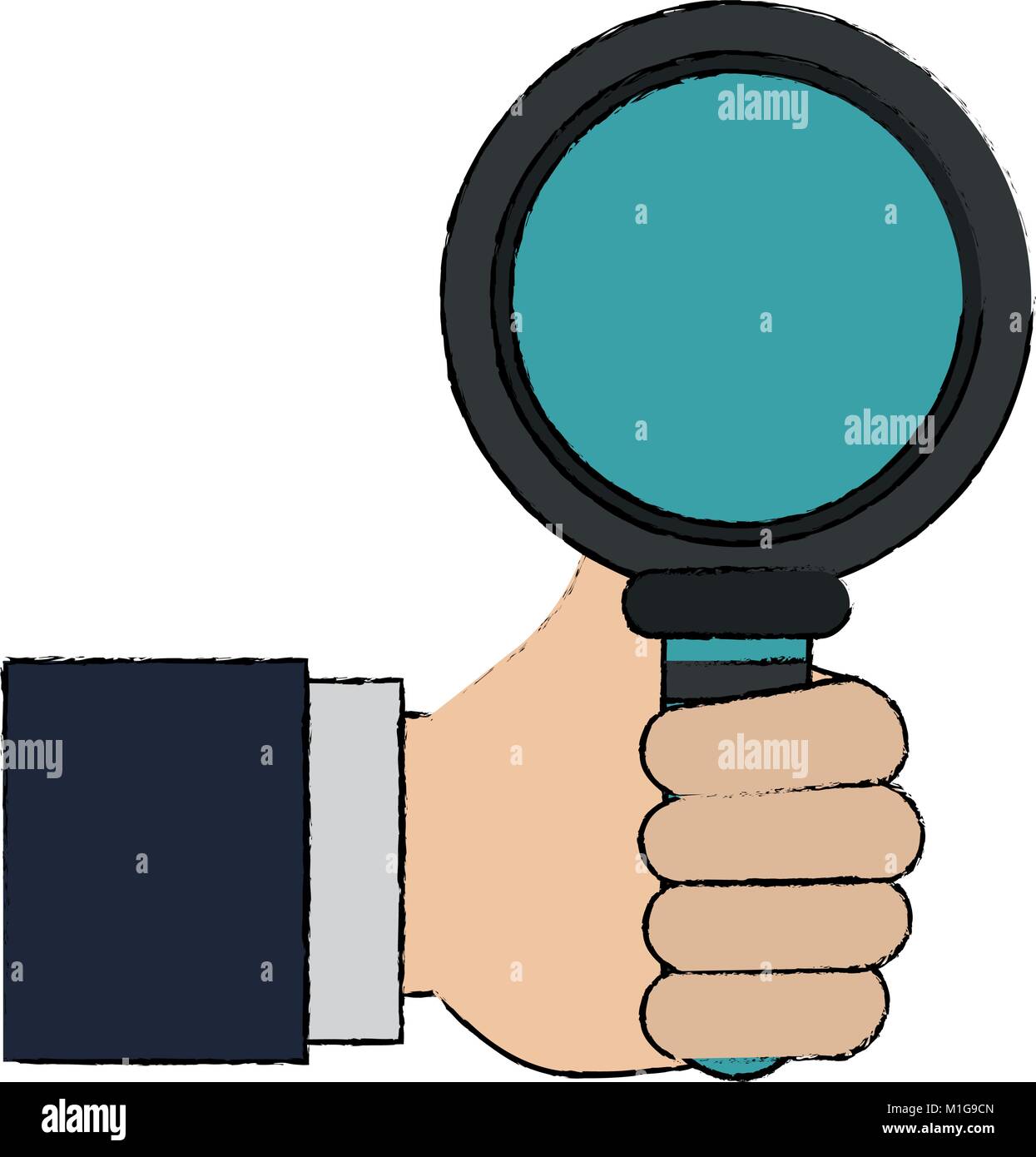 Magnifying glass symbol Stock Vector Image & Art - Alamy