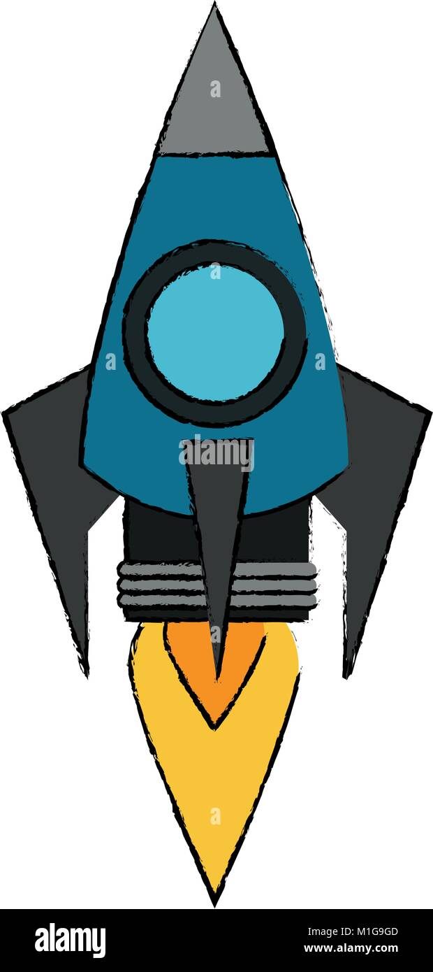 Rocket spaceship symbol Stock Vector Image & Art - Alamy