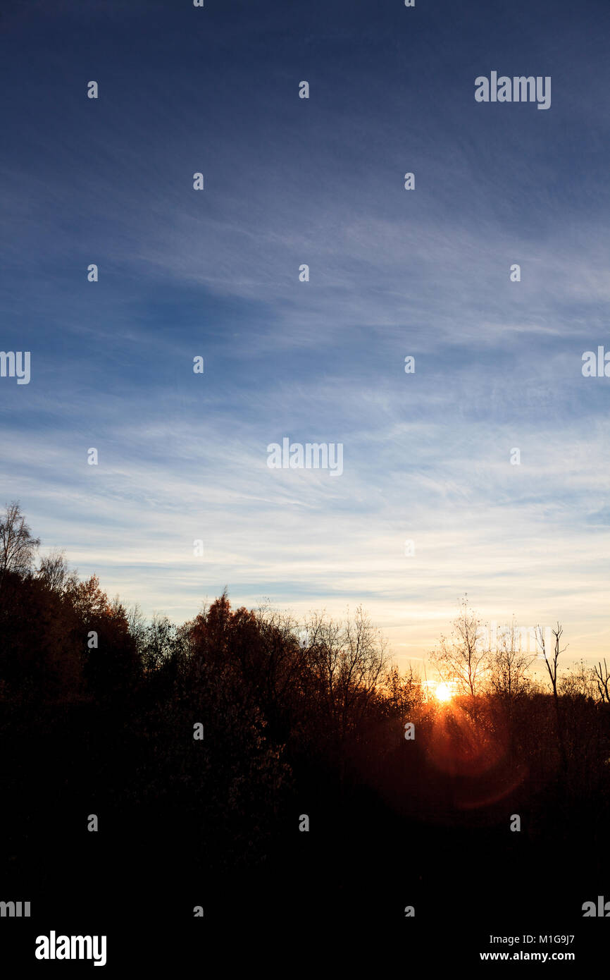 Evening sky sunset Stock Photo - Alamy