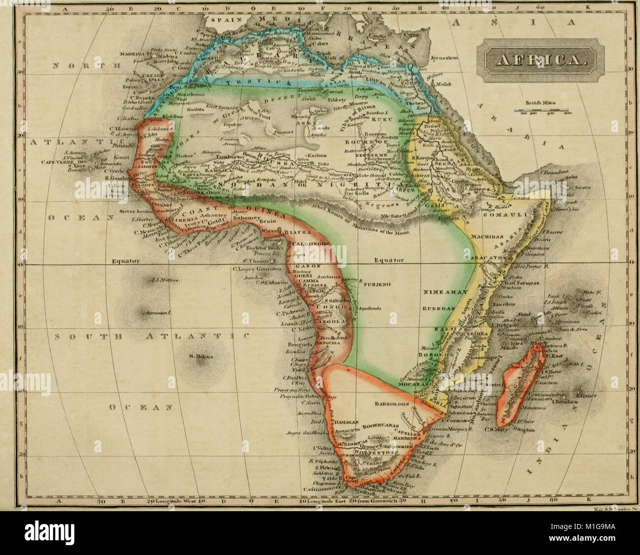 This 1825 atlas contains thirty maps, featuring geographical ...
