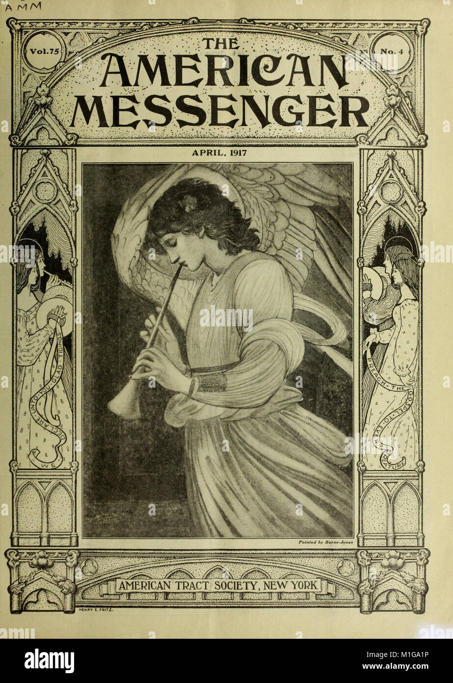 The 'American Messenger' (7619) is a historical newspaper publication ...