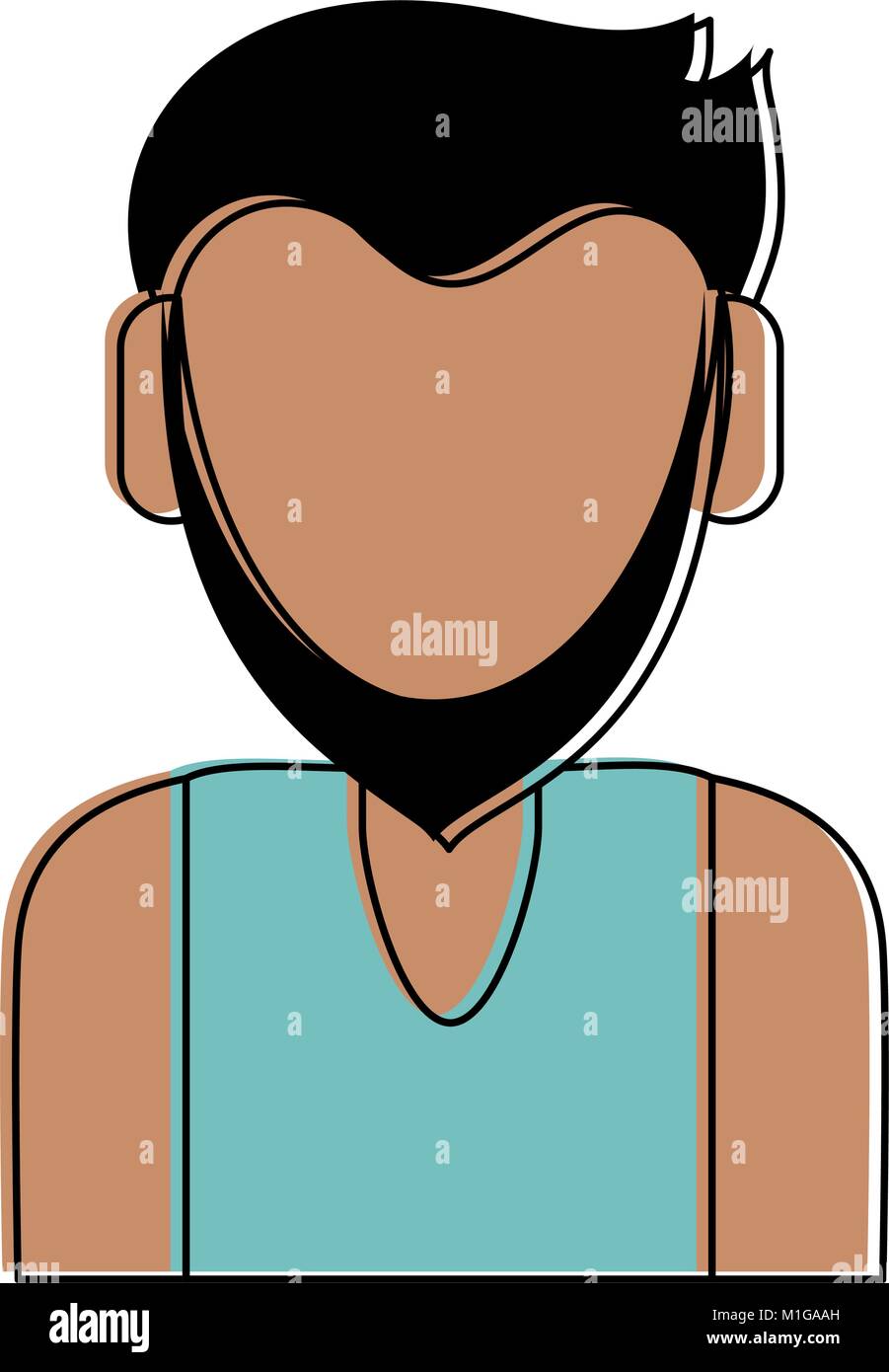 Man faceless cartoon Stock Vector Image & Art - Alamy