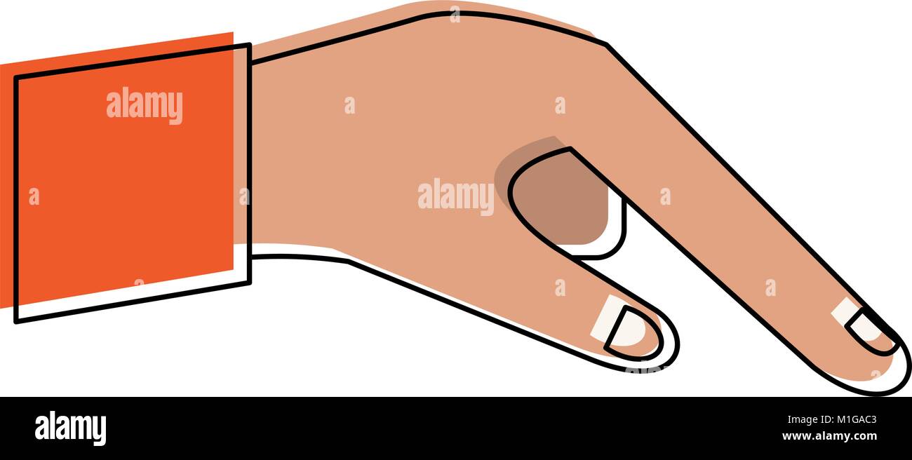 Person pointing down Stock Vector Images - Alamy