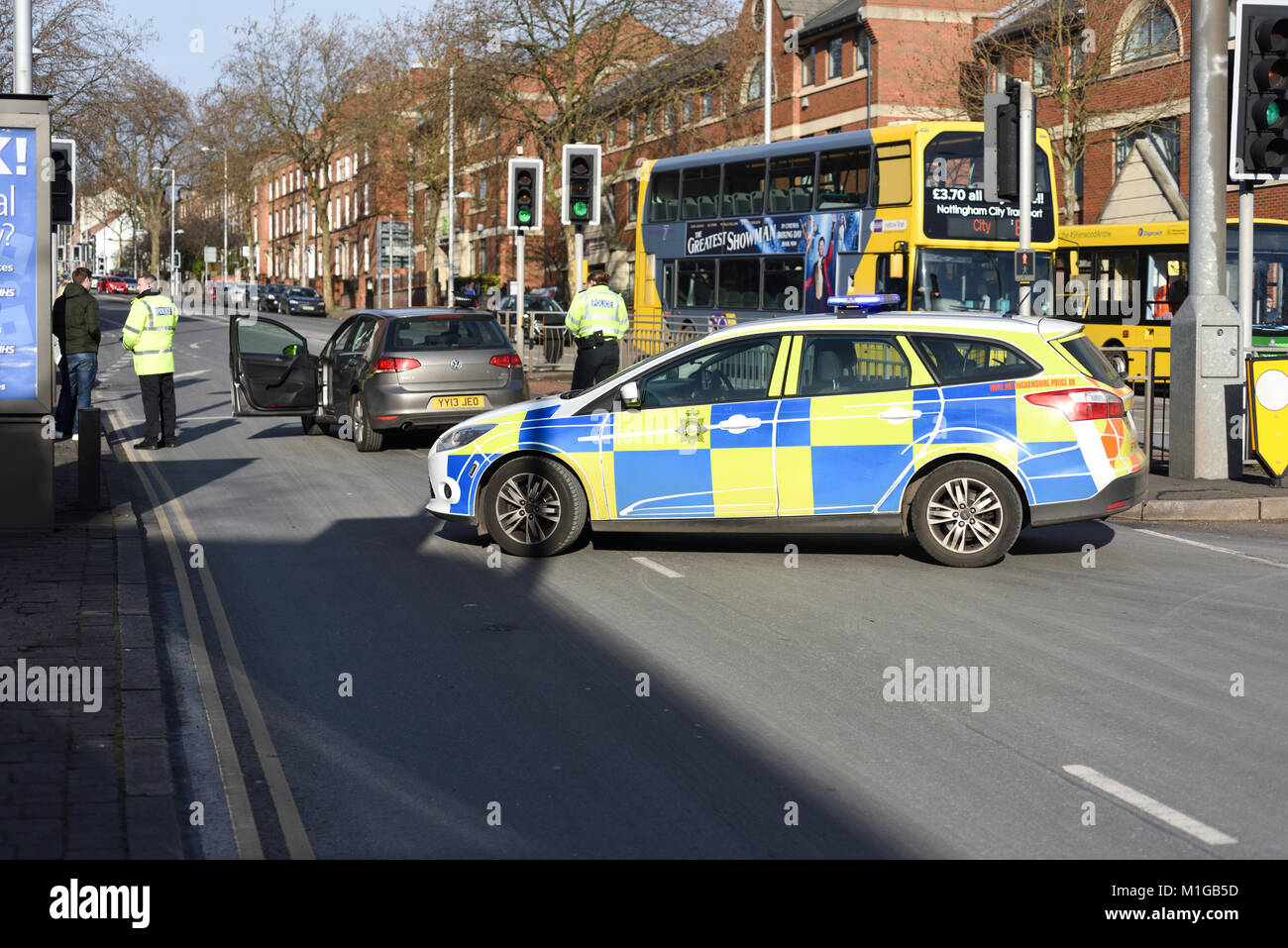 Nottingham police car hi-res stock photography and images - Alamy