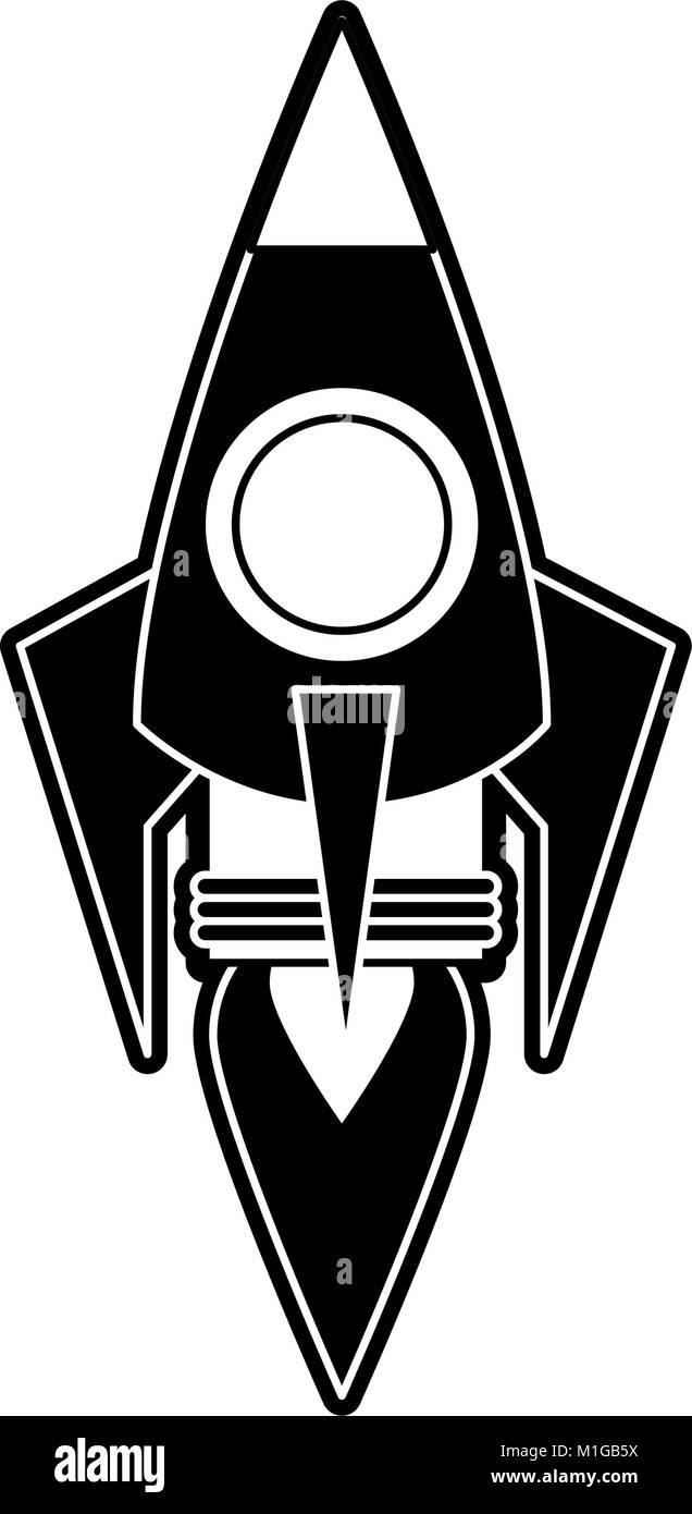 Rocket spaceship symbol Stock Vector Image & Art - Alamy