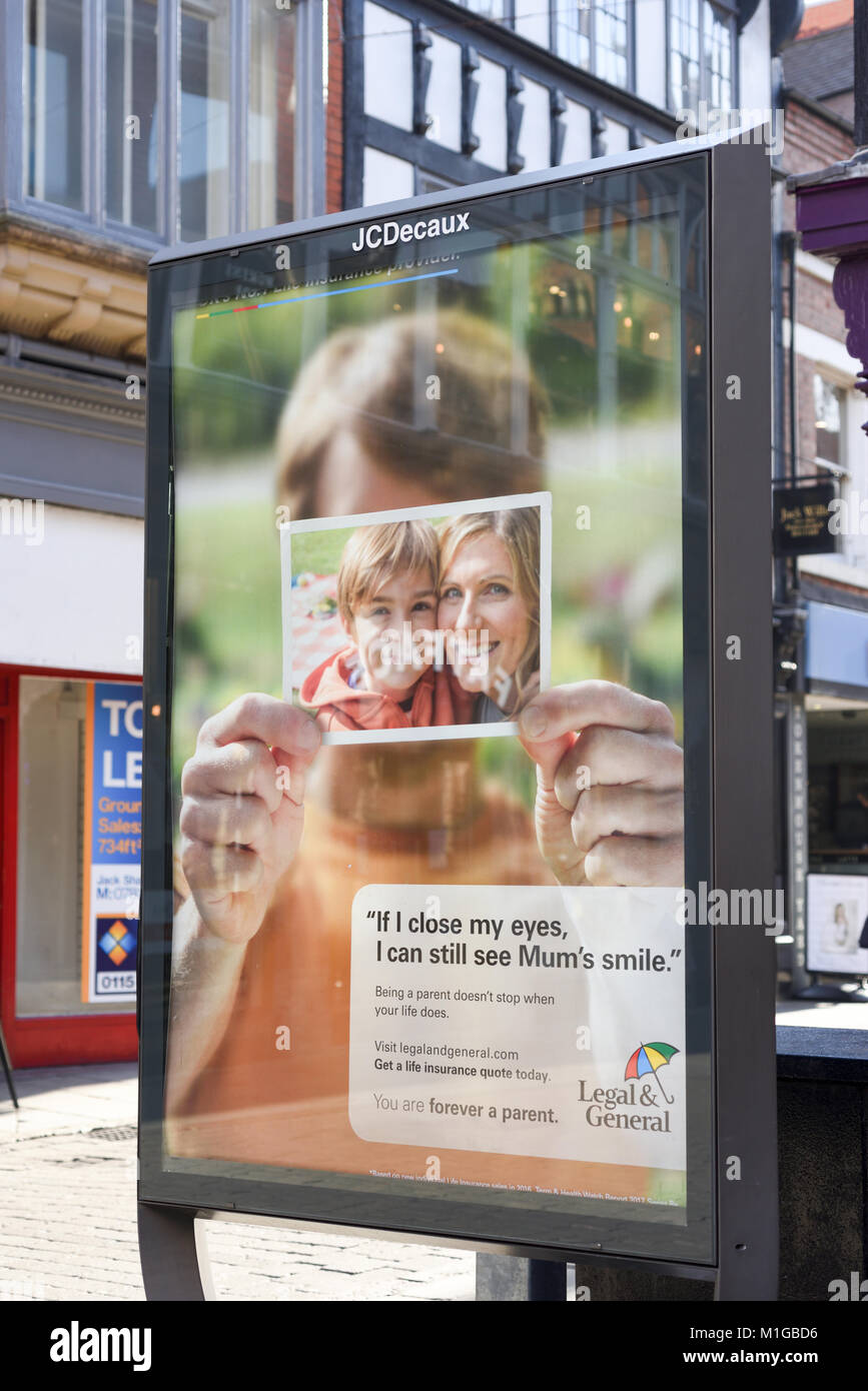 Advertising Poster boards In City Centre,UK Stock Photo - Alamy