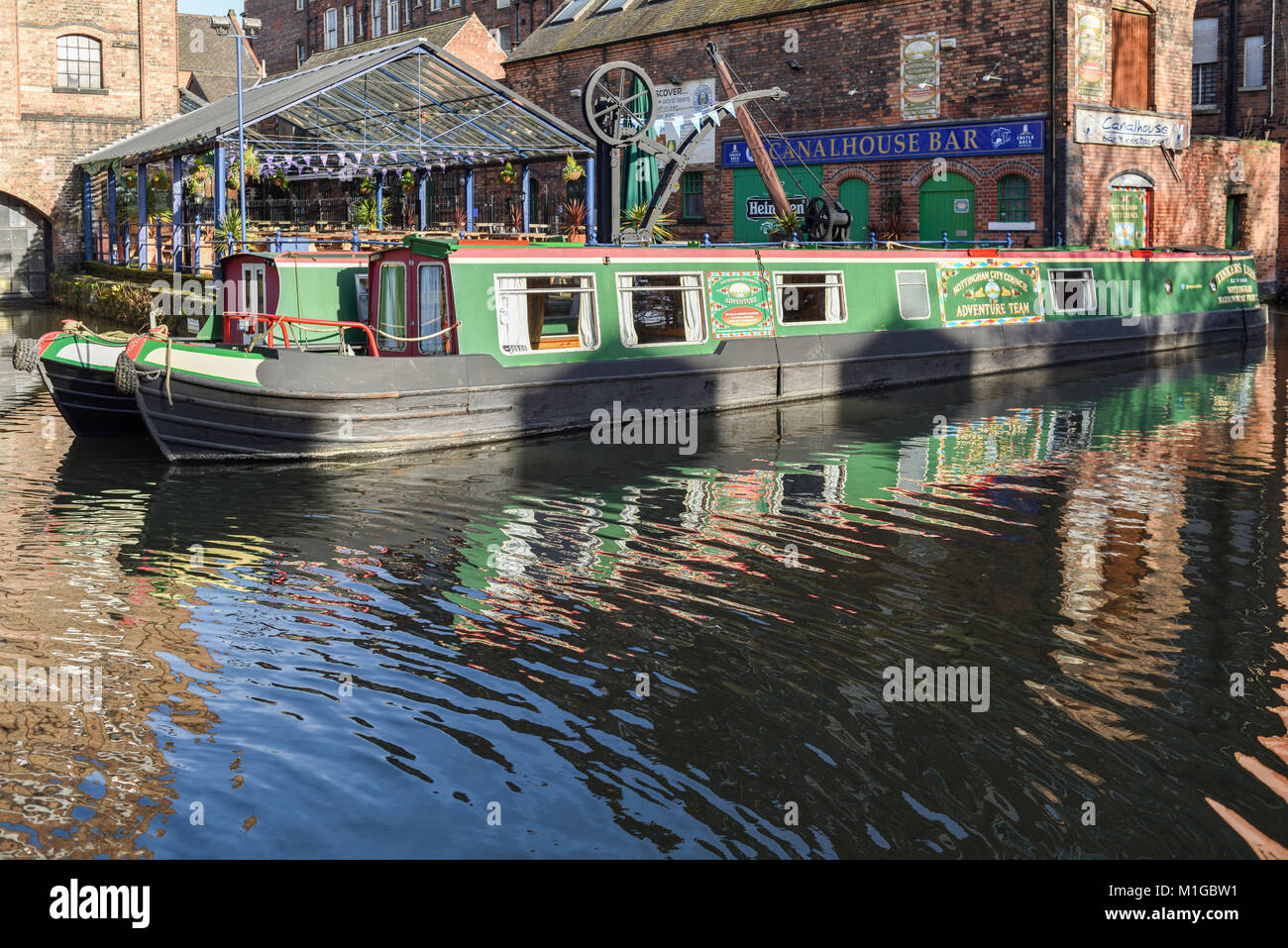 Nottingham city canal waterfront Bars and Cafes,UK Stock Photo - Alamy