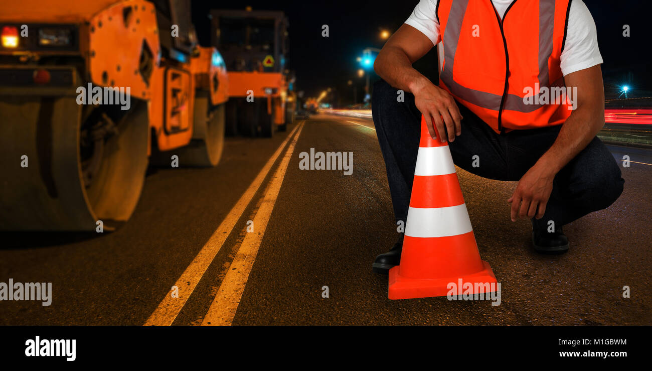 repairing the road Stock Photo - Alamy