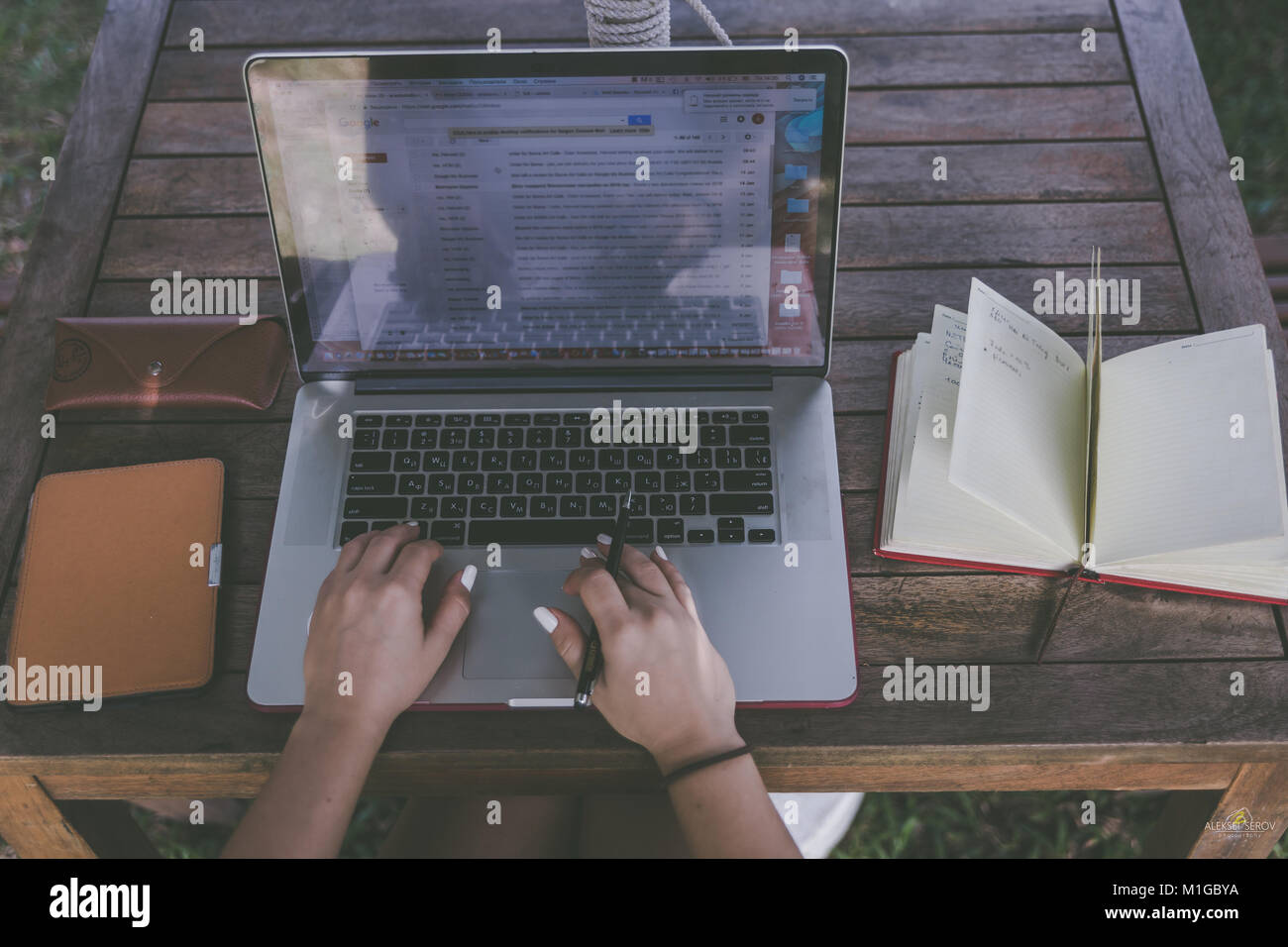 Freelance data analyst Stock Photo - Alamy