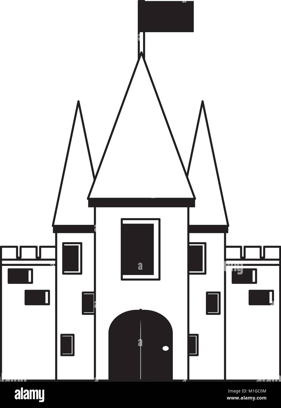 Medieval castle icon image Stock Vector Image & Art - Alamy
