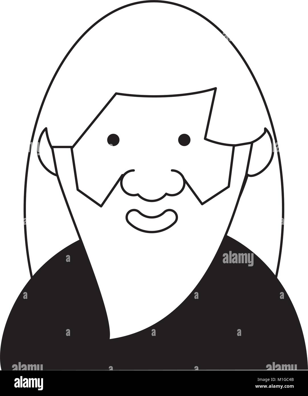 cartoon old man icon Stock Vector Image & Art - Alamy