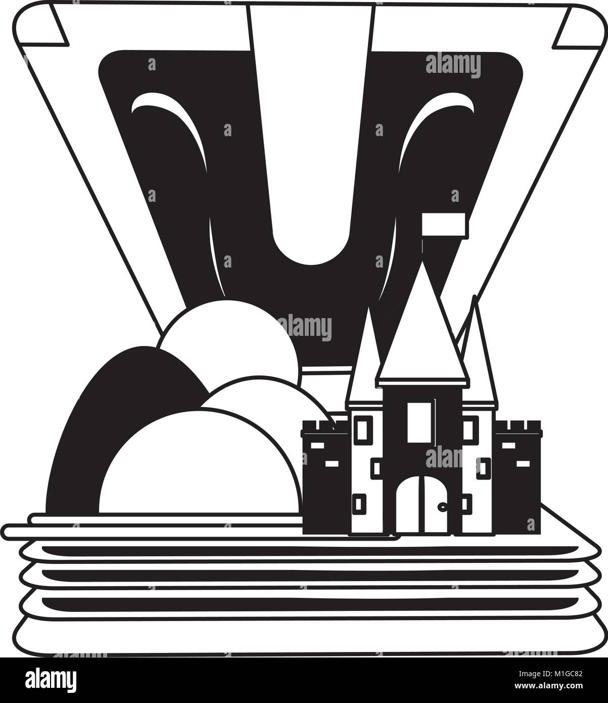 Medieval castle icon Stock Vector Image & Art - Alamy