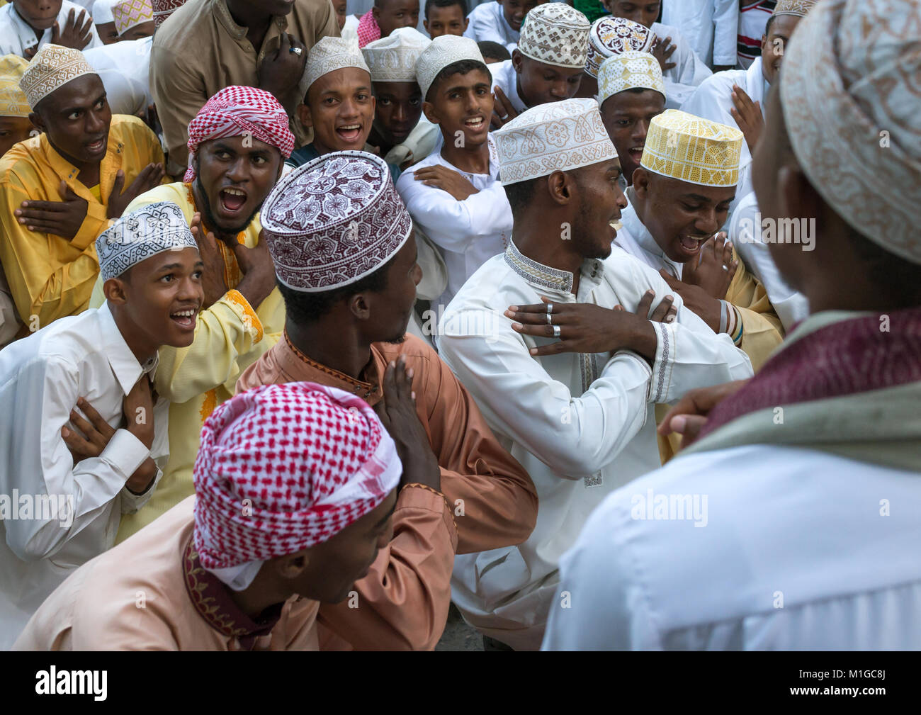 Sunni Muslims Praying