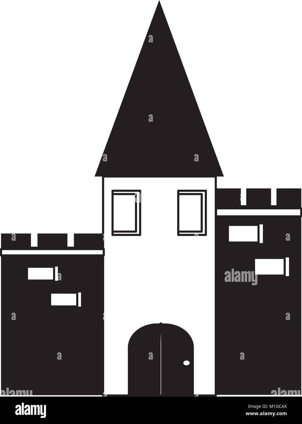 Medieval castle icon Stock Vector Image & Art - Alamy
