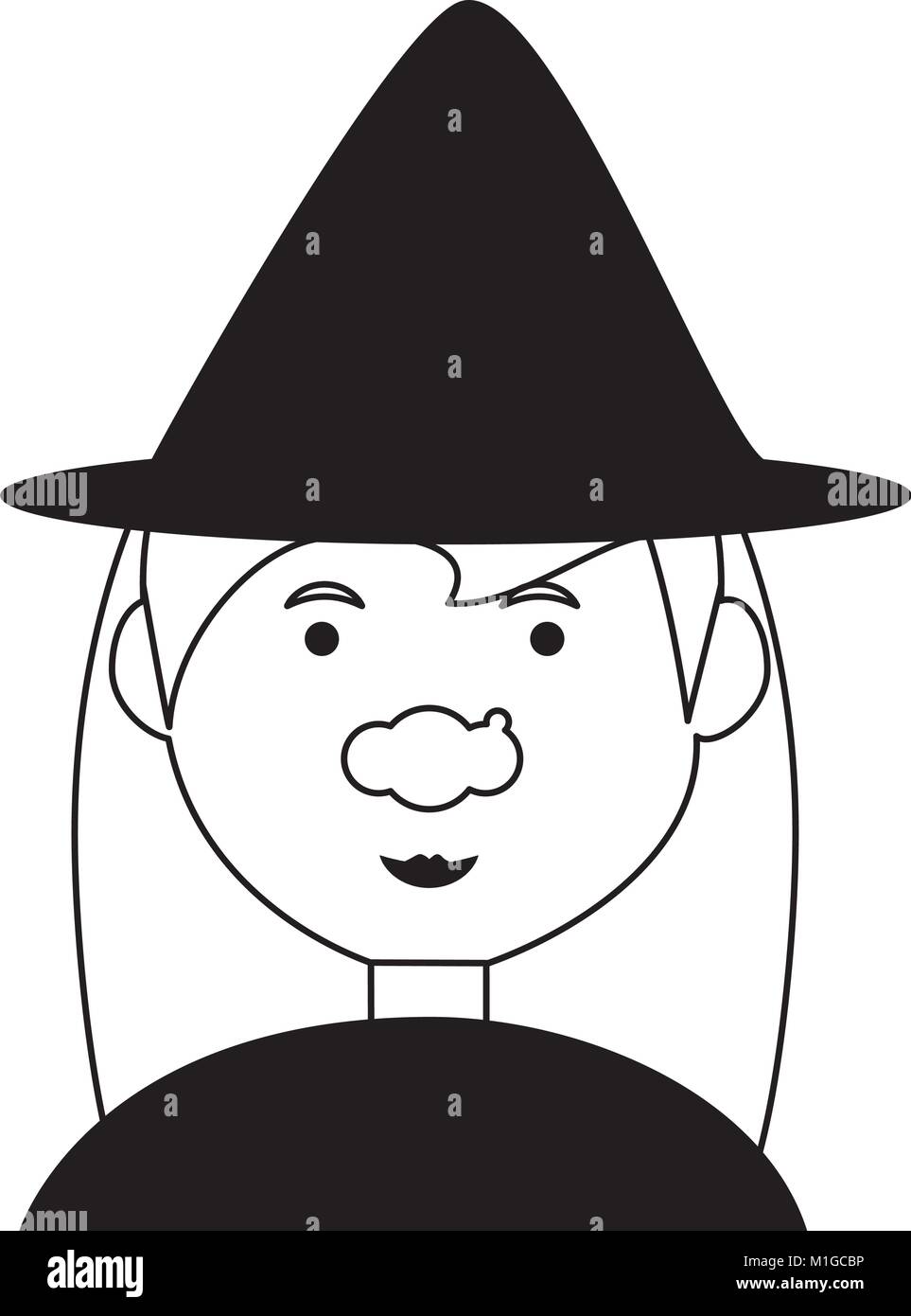 cartoon witch icon Stock Vector Image & Art - Alamy