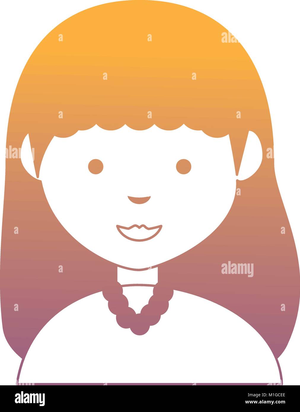 cartoon girl icon image Stock Vector Image & Art - Alamy