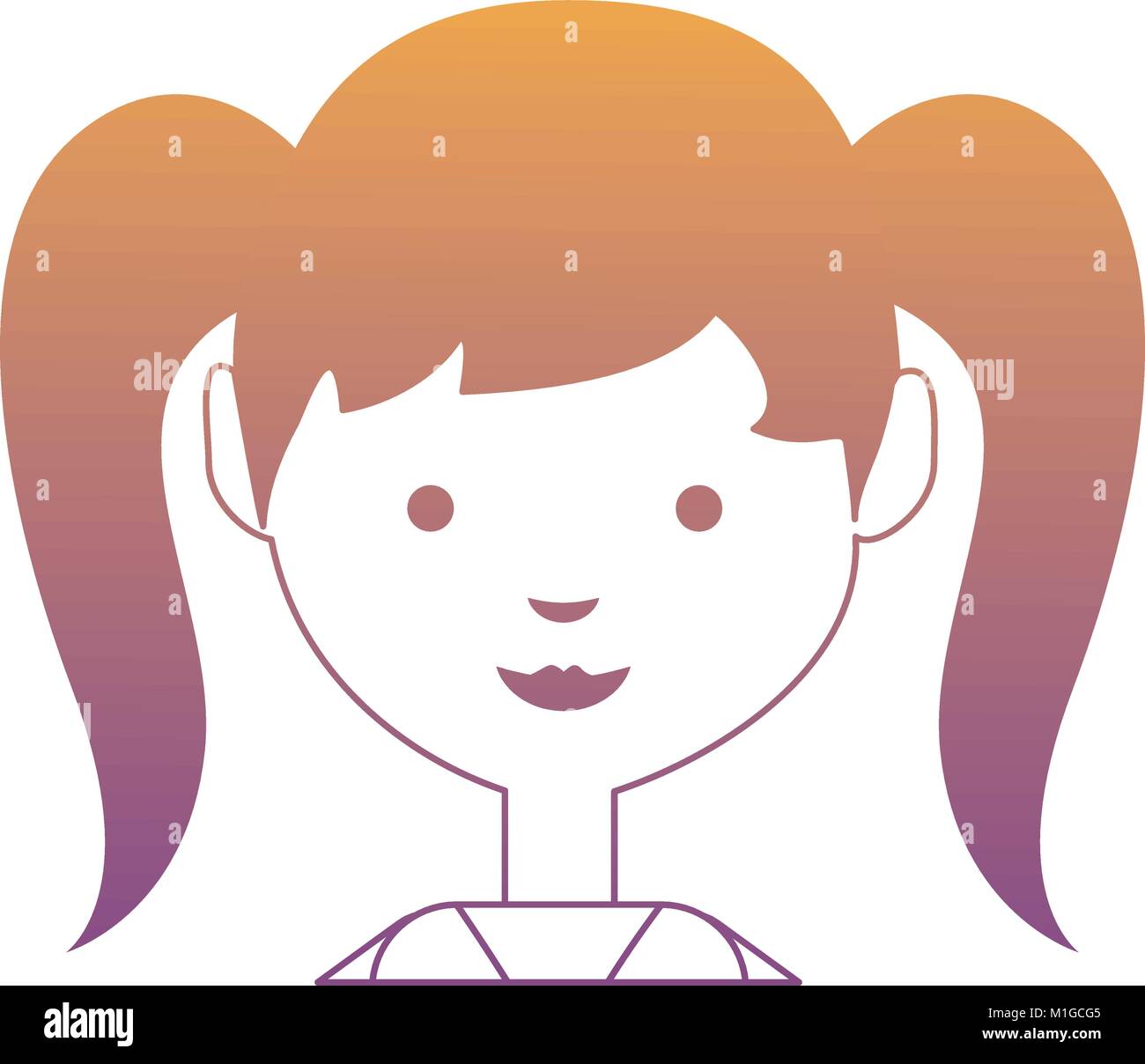 cartoon girl icon image Stock Vector Image & Art - Alamy