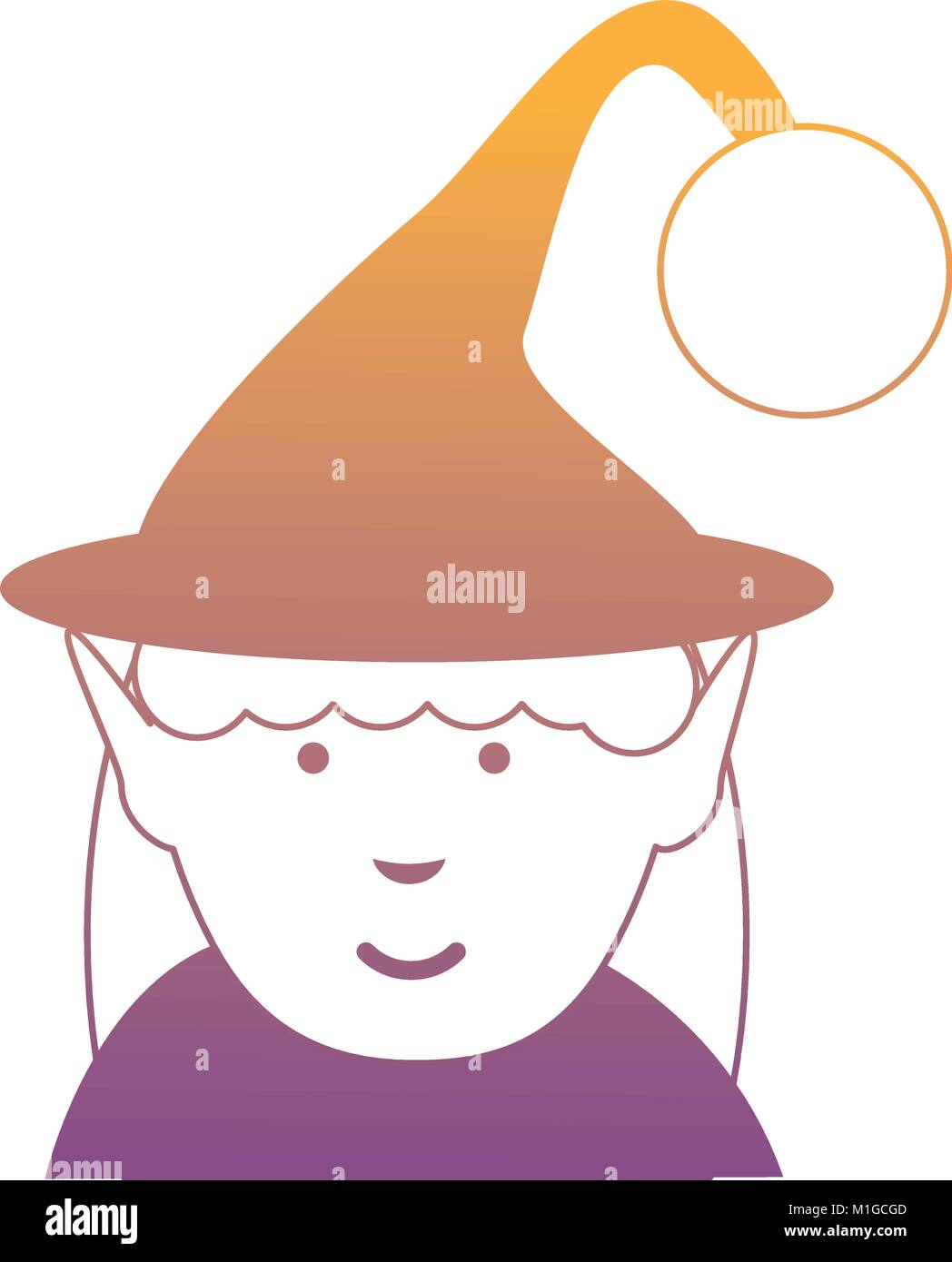 cartoon elf girl icon Stock Vector Image & Art - Alamy