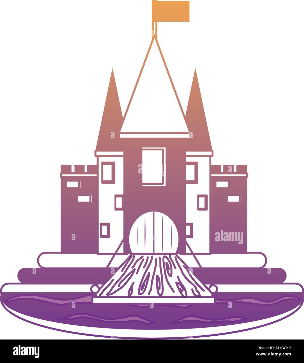 Medieval castle icon image Stock Vector Image & Art - Alamy