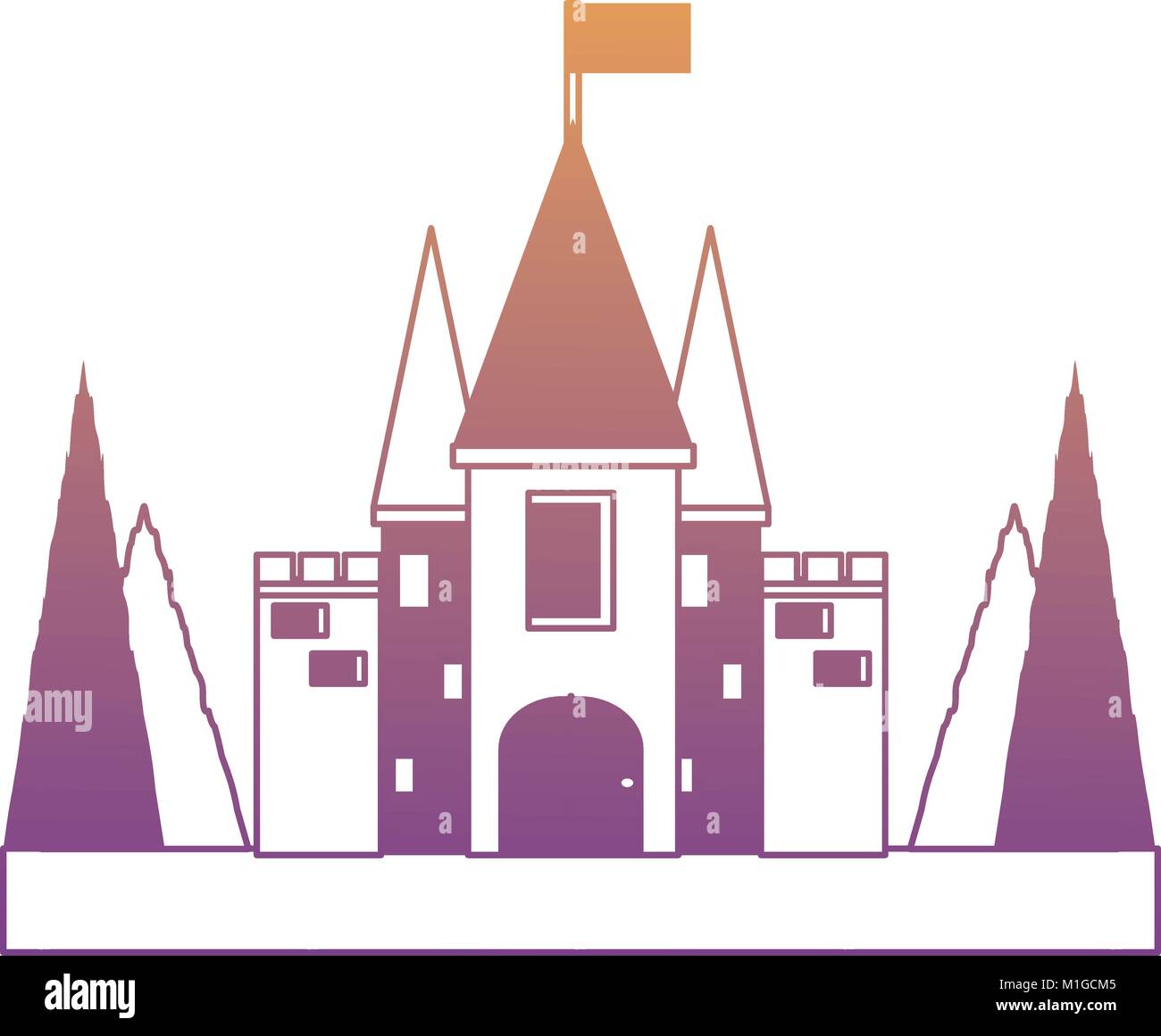 Medieval castle design Stock Vector Image & Art - Alamy