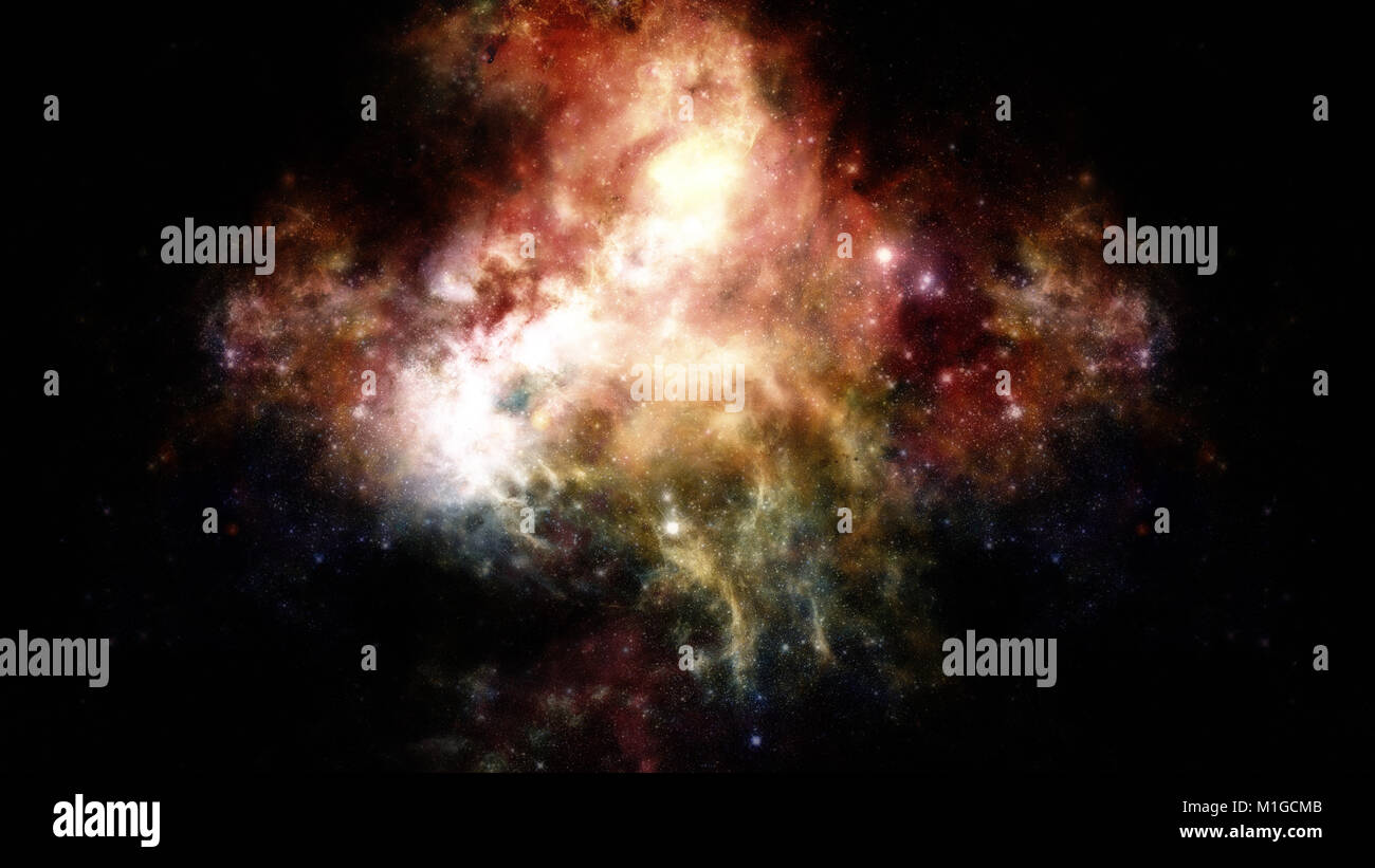 Nebula and stars in deep space, mysterious universe. Elements of this ...