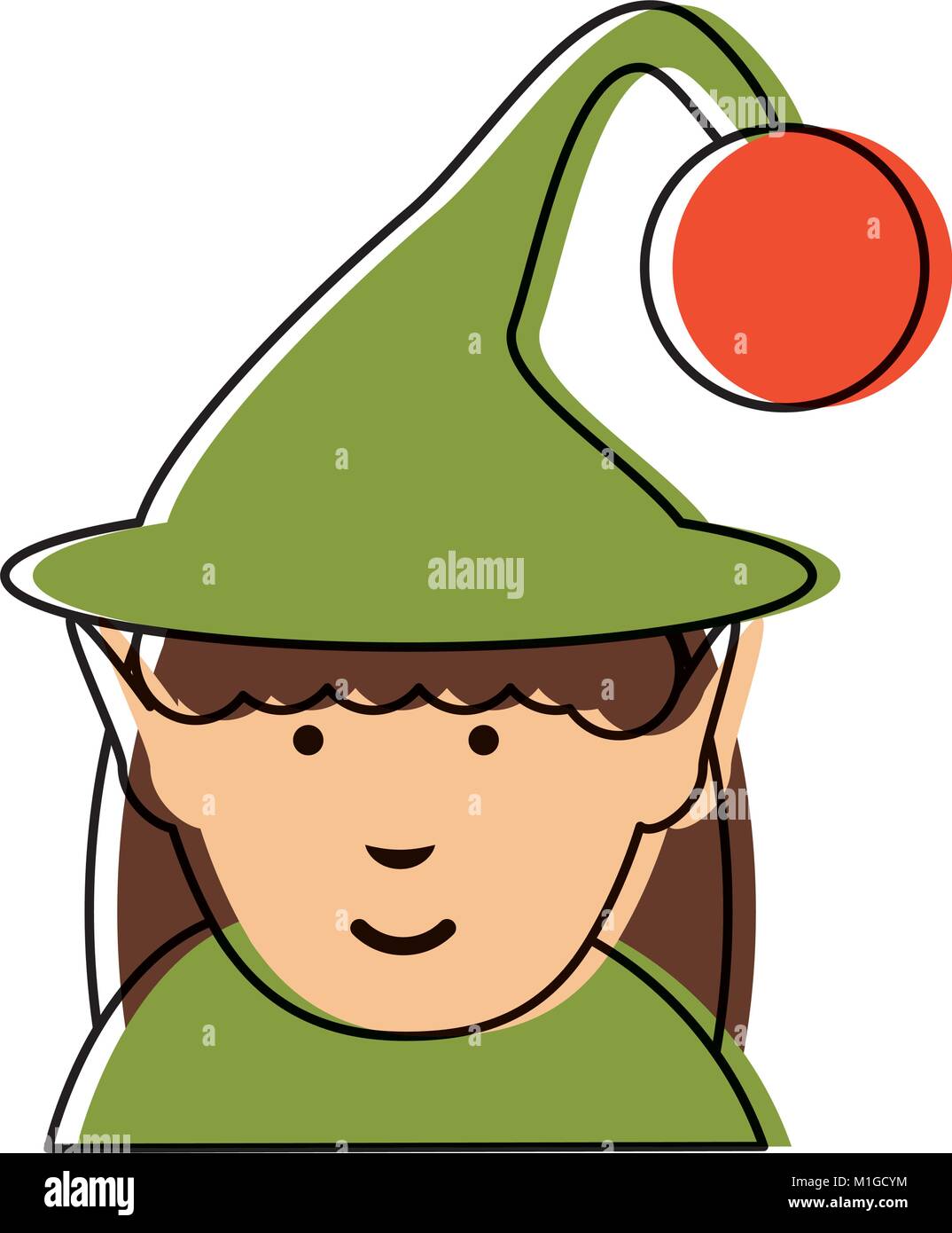 elf girl icon Stock Vector Image & Art - Alamy