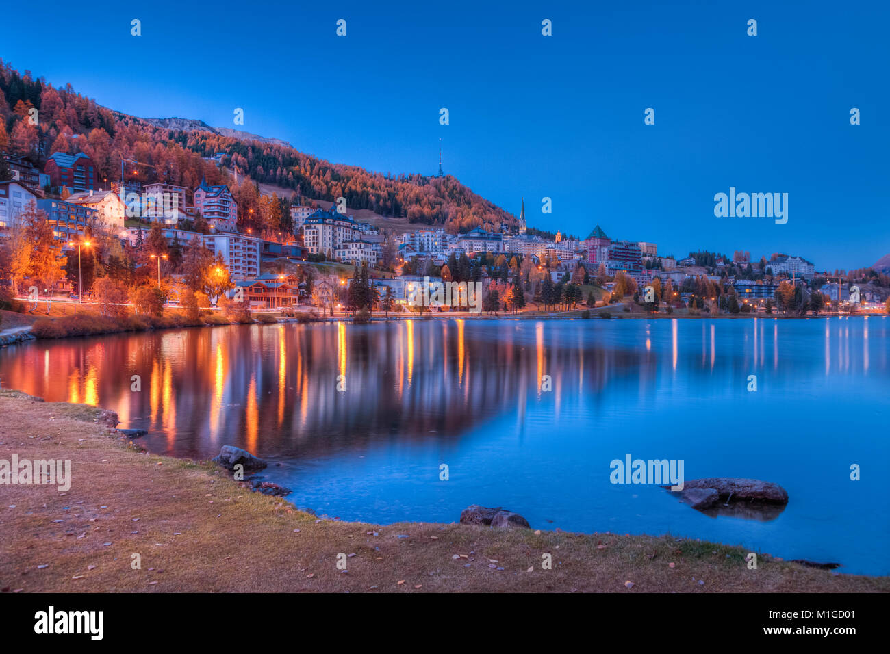 St moritz night hi-res stock photography and images - Alamy