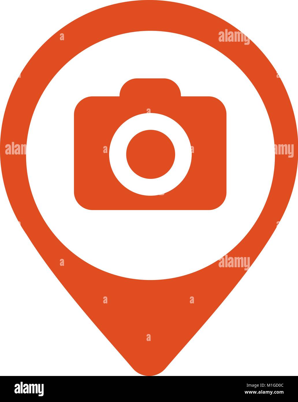 Map pin symbol camera icon hi-res stock photography and images - Alamy