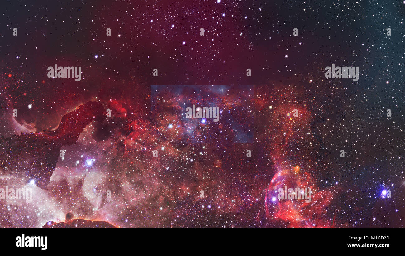 Universe filled with stars, nebula and galaxy. Elements of this image ...