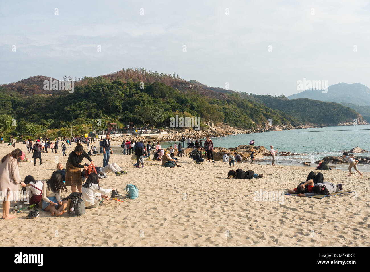 Hung Shing Yeh Beach on Lamma Island, Hong Kong, China Stock Photo - Alamy