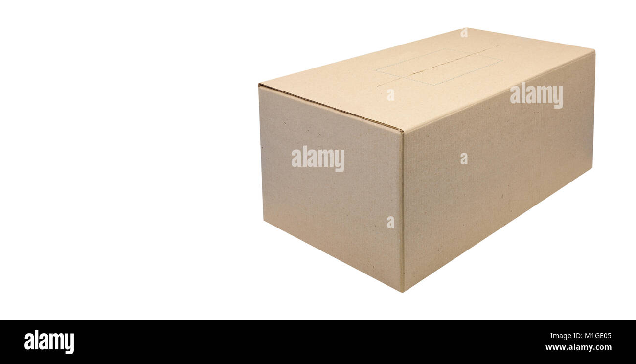 Postage and packing service - close Package on a white background ...