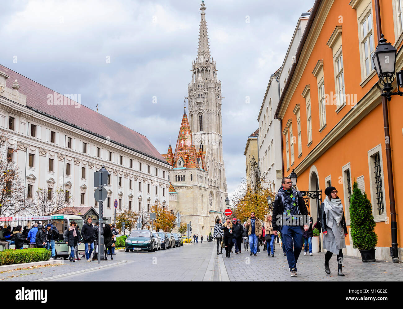 Tourist streets in Budapest, Hungary Stock Photo - Alamy
