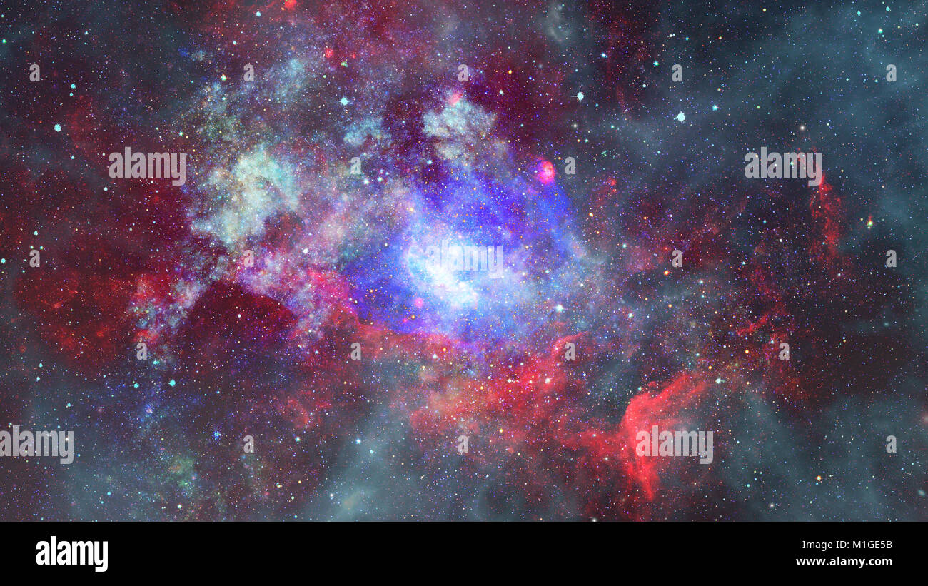 Nebula and stars in outer space. Elements of this image furnished by ...