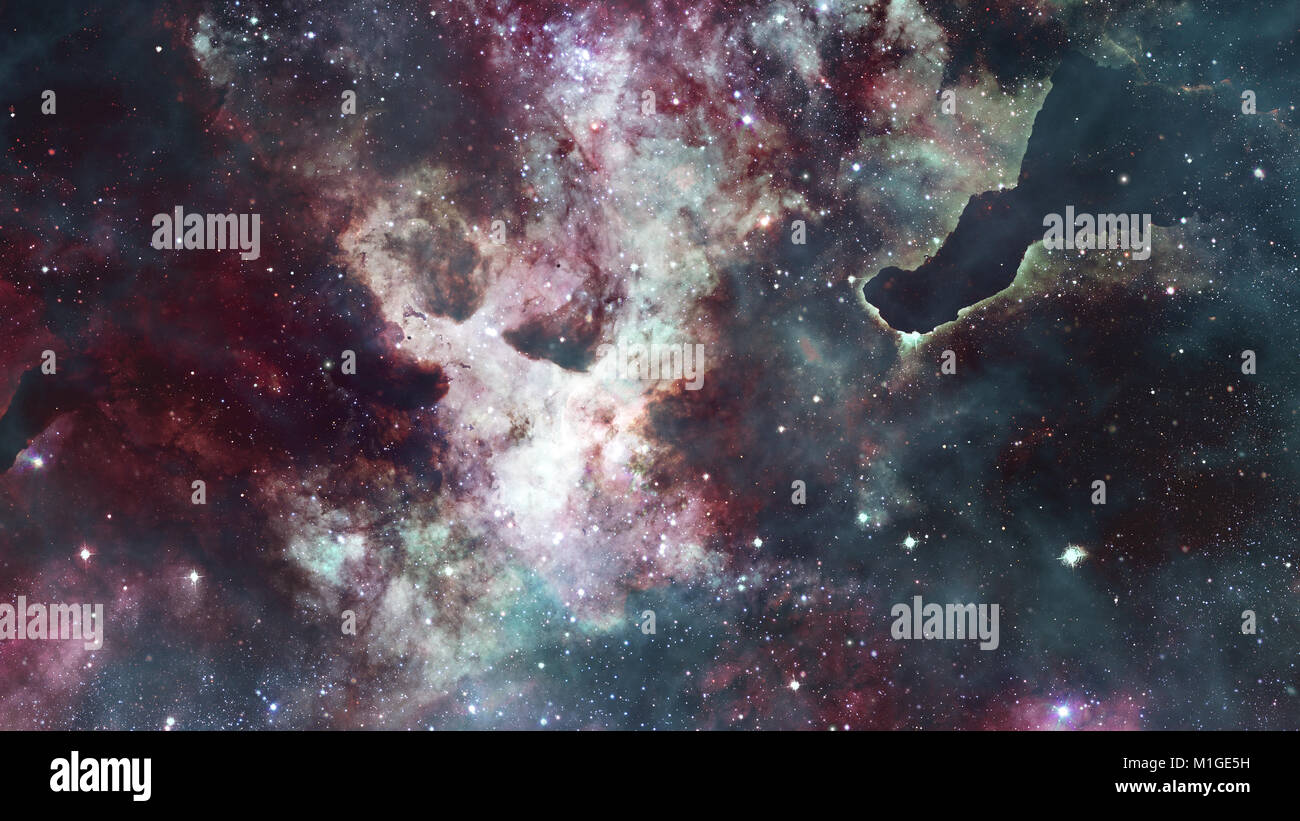 Universe filled with stars, nebula and galaxy. Elements of this image ...