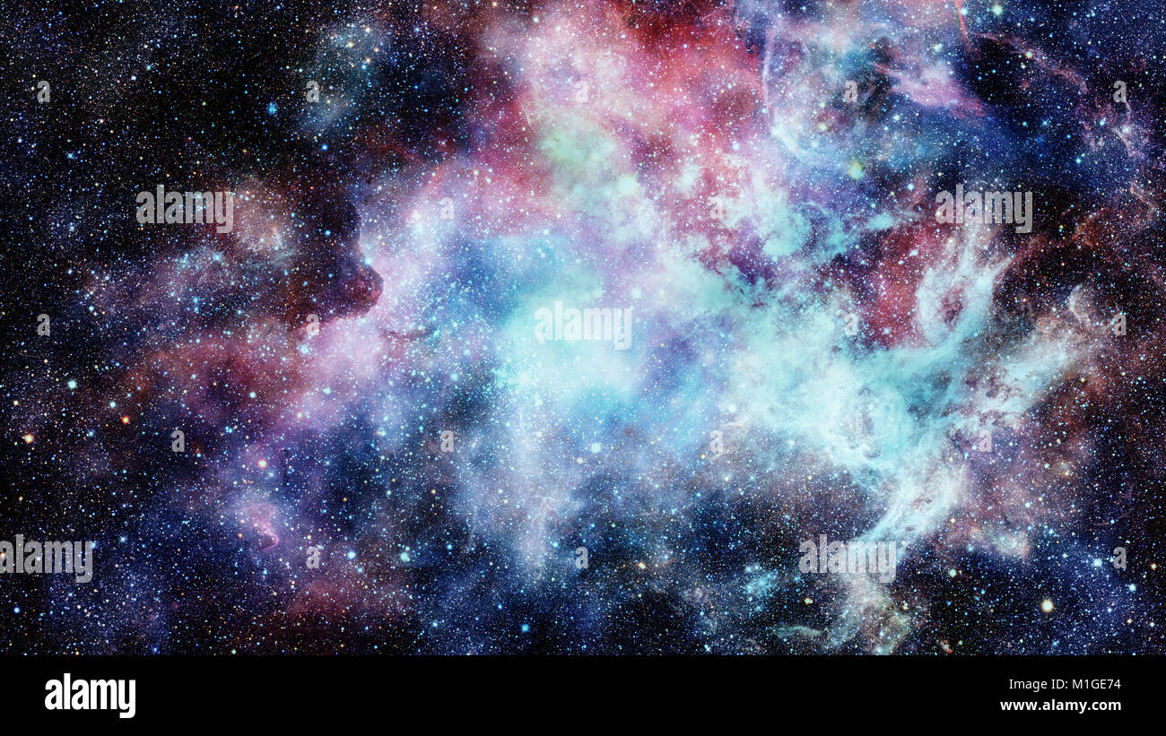 Beautiful nebula and Galaxy. Elements of this Image Furnished by NASA ...