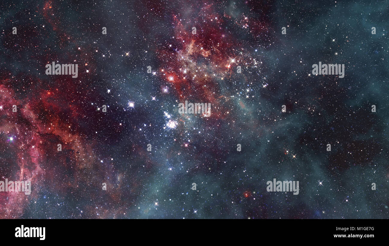 Dark nebula and stars in space. Elements of this image furnished by ...