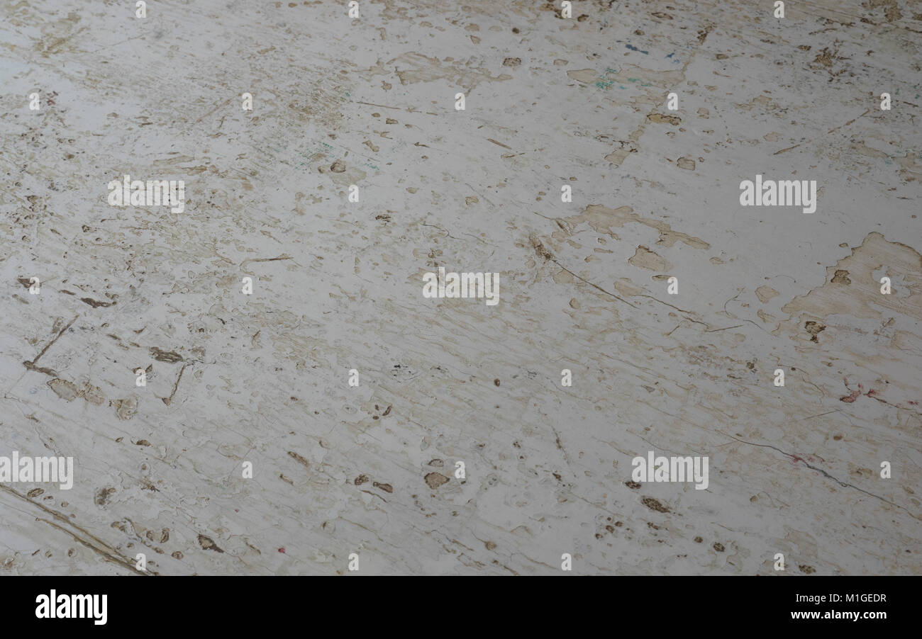Surface of a white painted wooden table with scratches Stock Photo - Alamy
